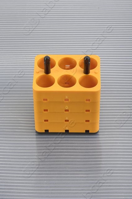 75003756, Set of 4 Rectangular Adapters 6 x 25 ml DIN - Centrifuge ...