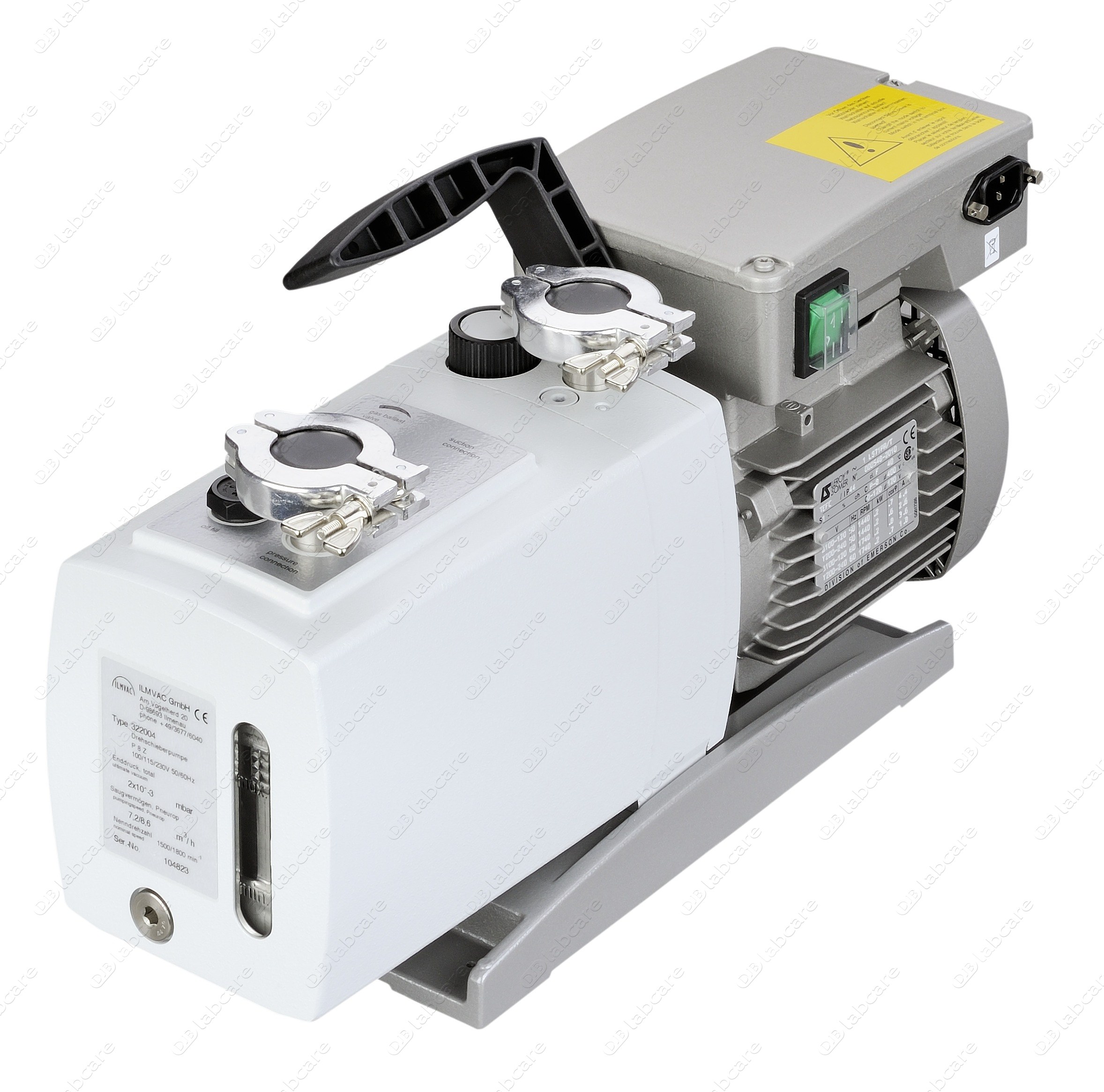 Ilmvac P8Z, two stage rotary vane pump - Rotary Vane Pumps - Vacuum ...